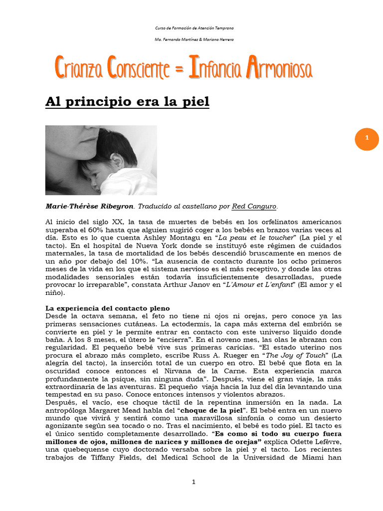 Al Principio Era La PIEL | PDF