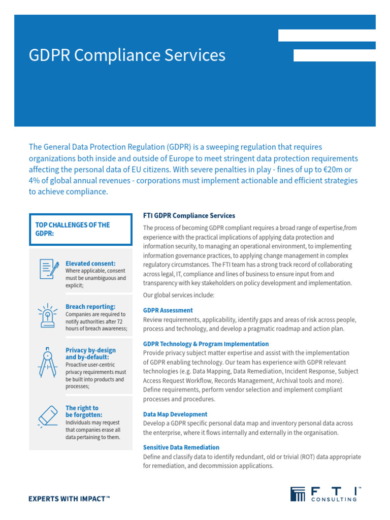 Service of GDPR | PDF | Regulatory Compliance | Privacy