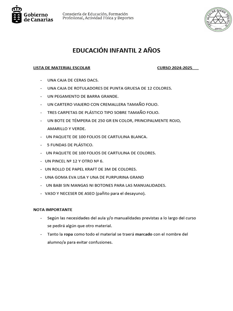 Material Infantil 2 Anos | PDF