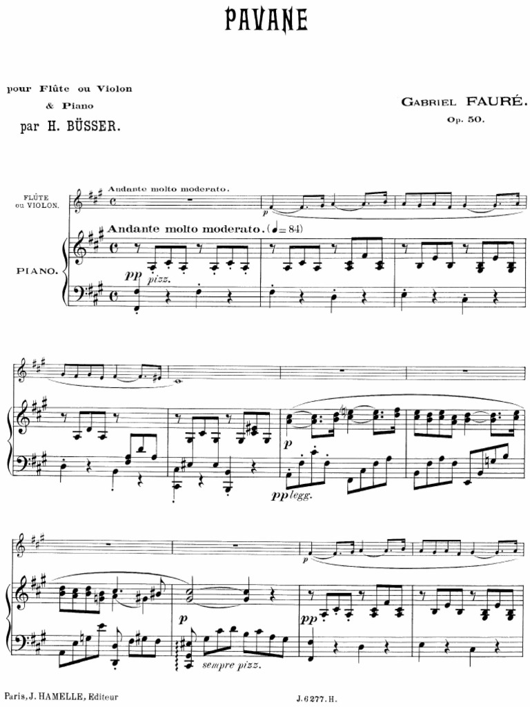 Faure Pavane | PDF