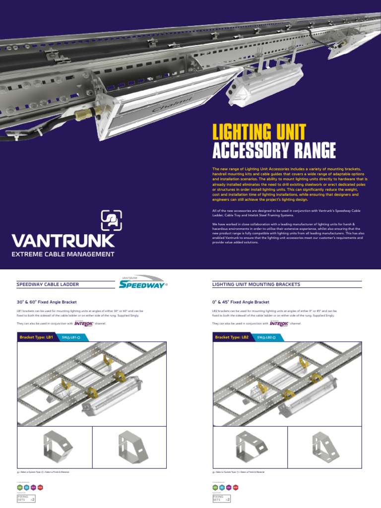 Vantrunk Lighting Brackets Brochure Min | PDF | Galvanization | Metallurgy