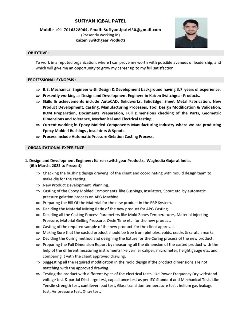 Resume Sufiya N Patel | PDF