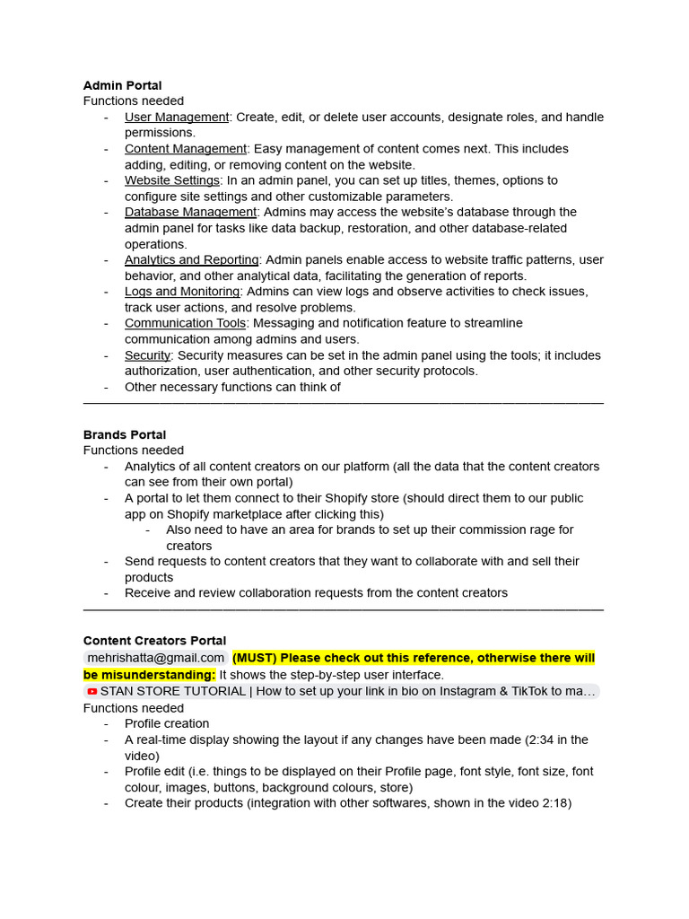 Showroom - Requirement | PDF