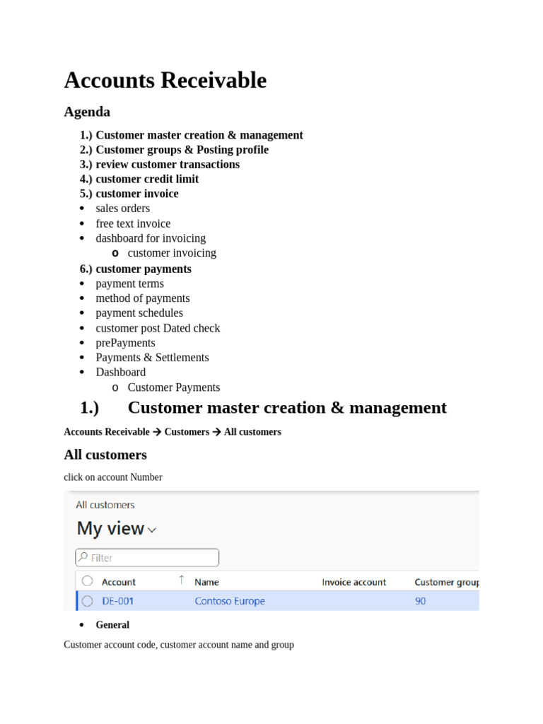 Accounts Receivable | PDF