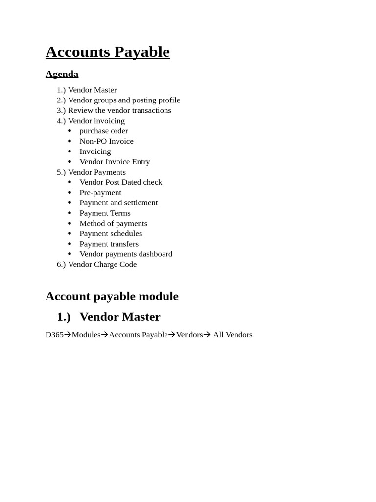 Accounts Payable | PDF