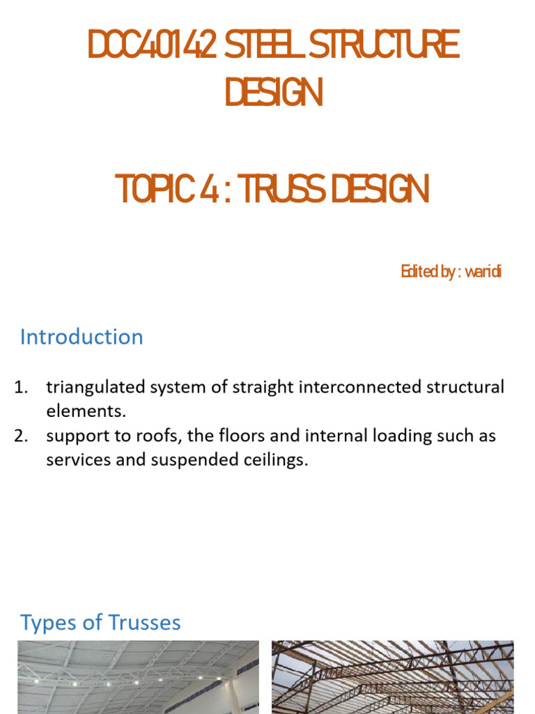 Topic4 TrussDesign | PDF