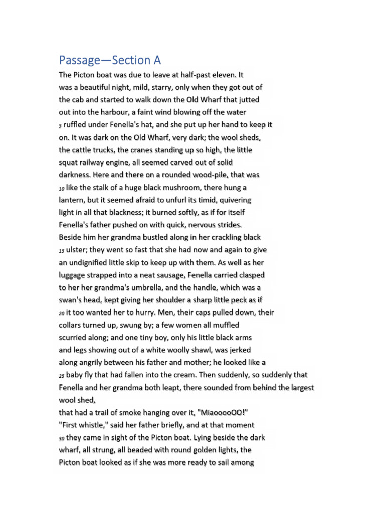 Passage English | PDF