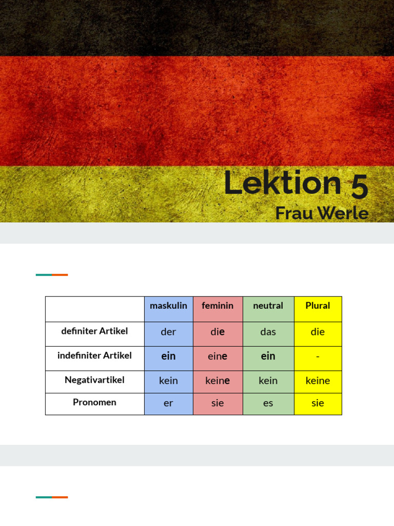 Lektion 5 | PDF