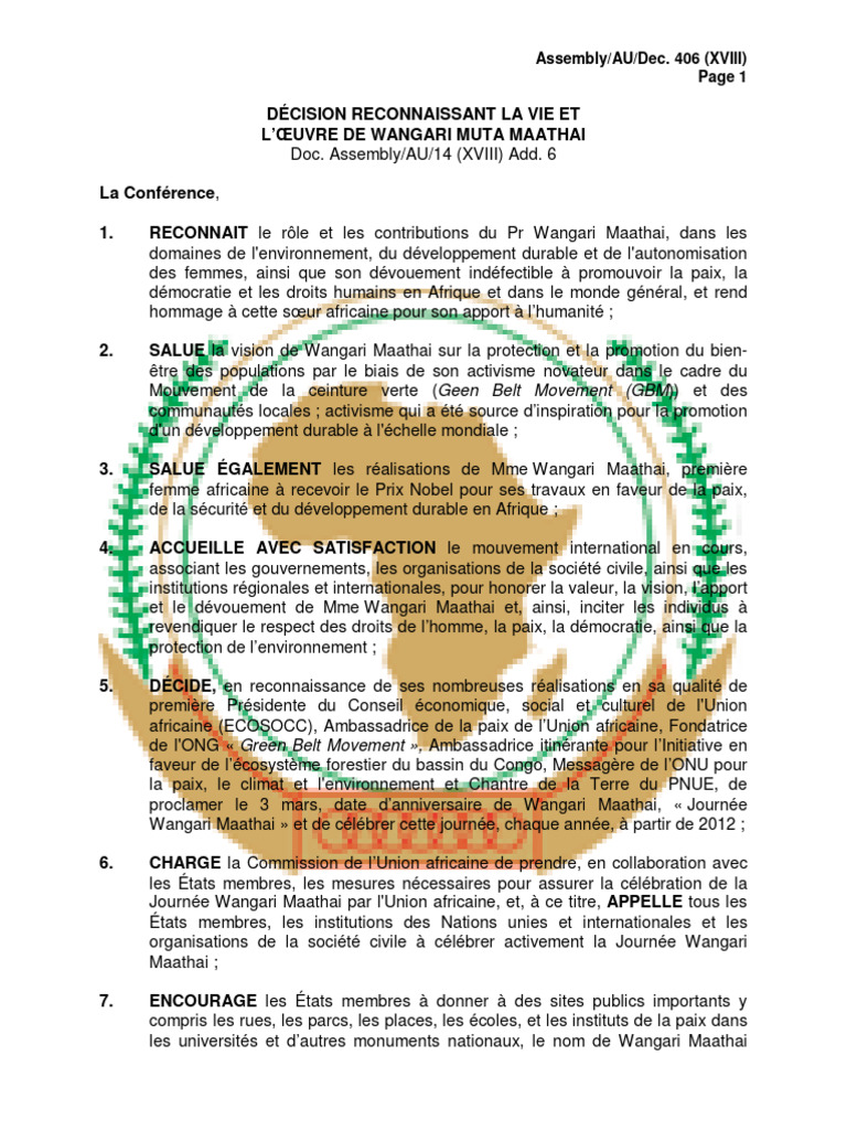Assembly Au Dec 406 (Xviii) - F | PDF