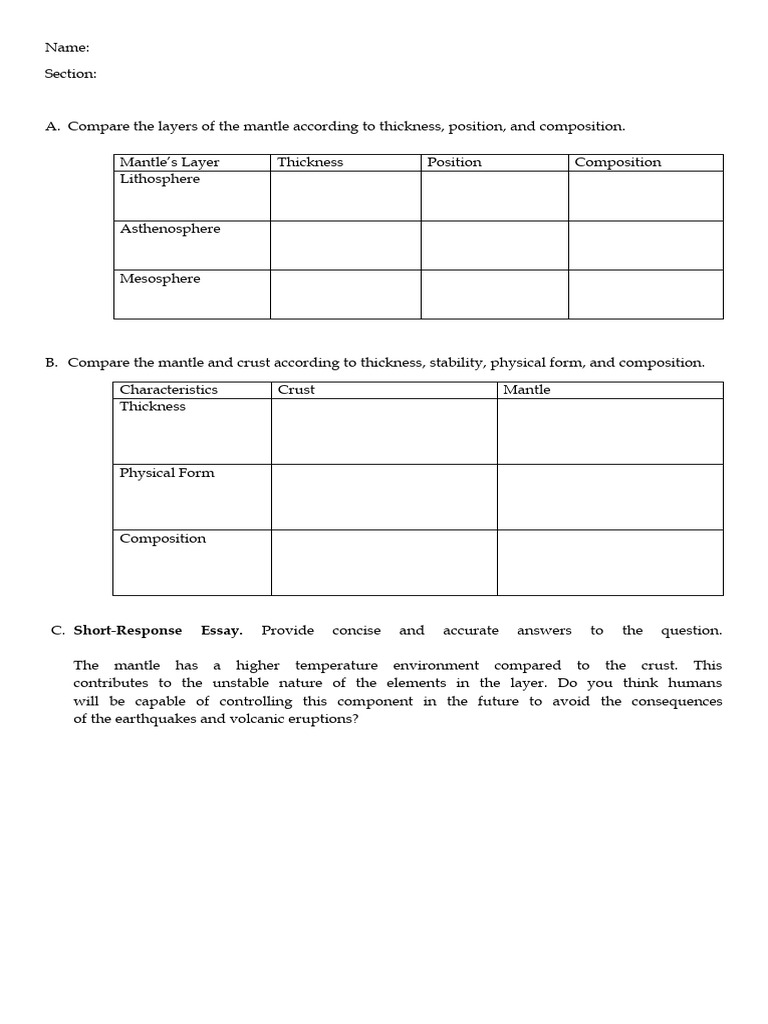 Science 10 - Mantle Activity-Asynchronous Module | PDF