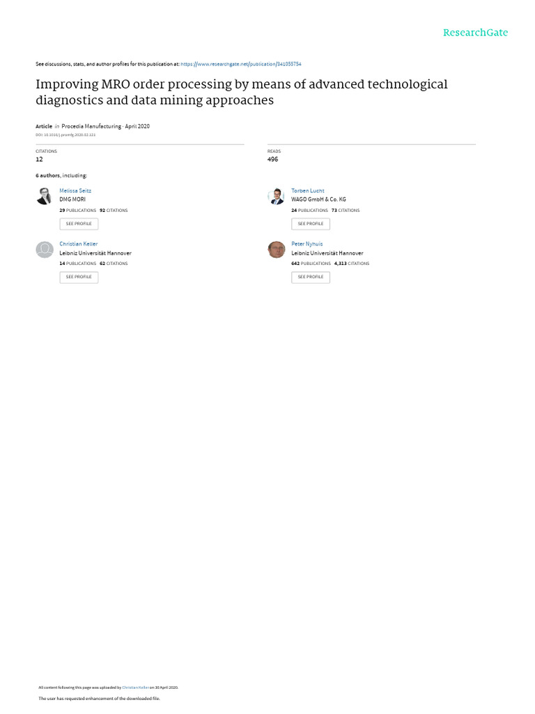 Improving MRO Order Processing | PDF