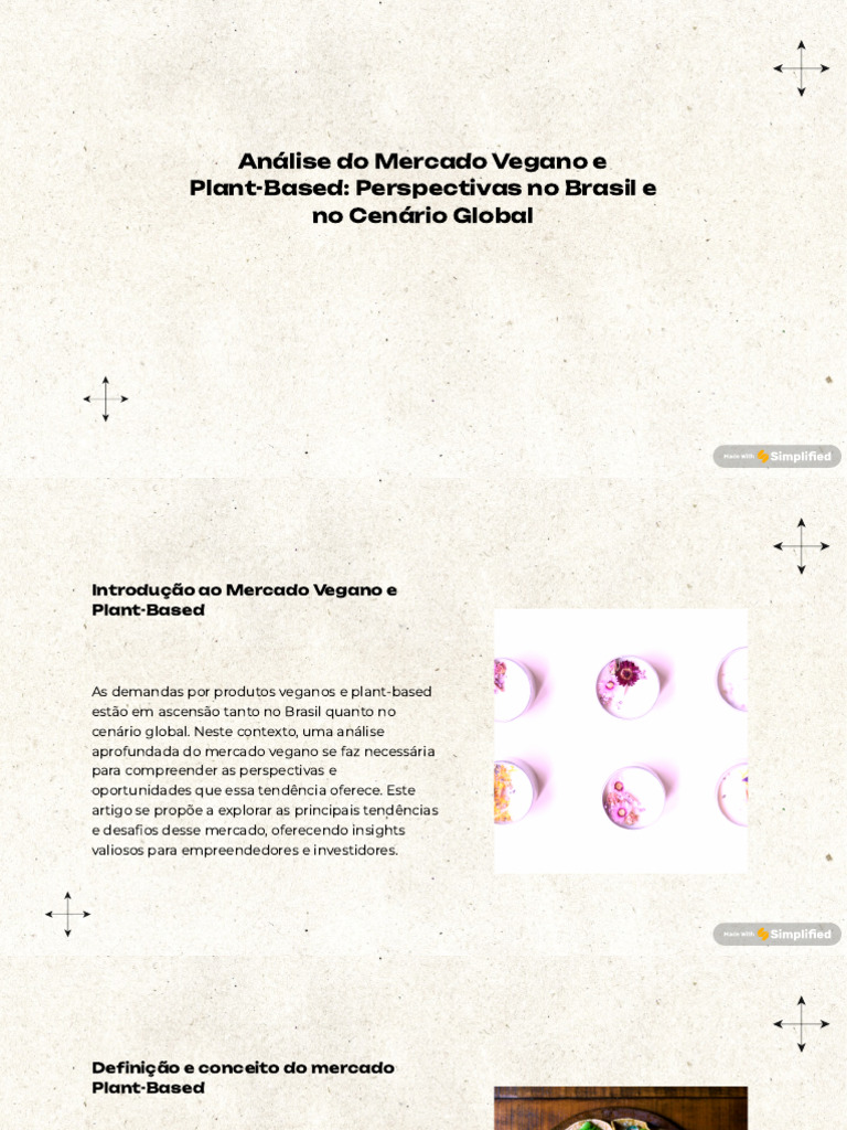 Analise Do Mercado Vegano e Plant Based Perspectivas No Brasil e No Cenario Global | PDF ...