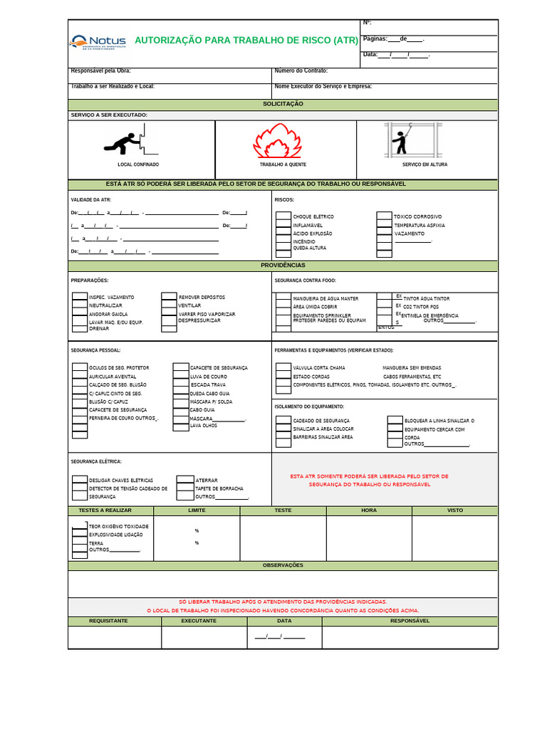 ATR - Segurança Do Trabalho | PDF