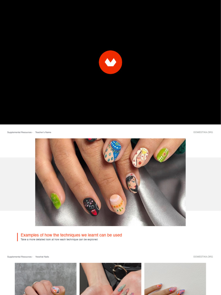 U2 - 03 - Example For Each Nail Art Technique | PDF