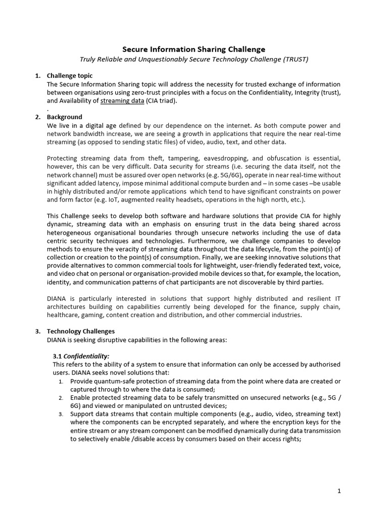 Secure Information Sharing v2 | PDF