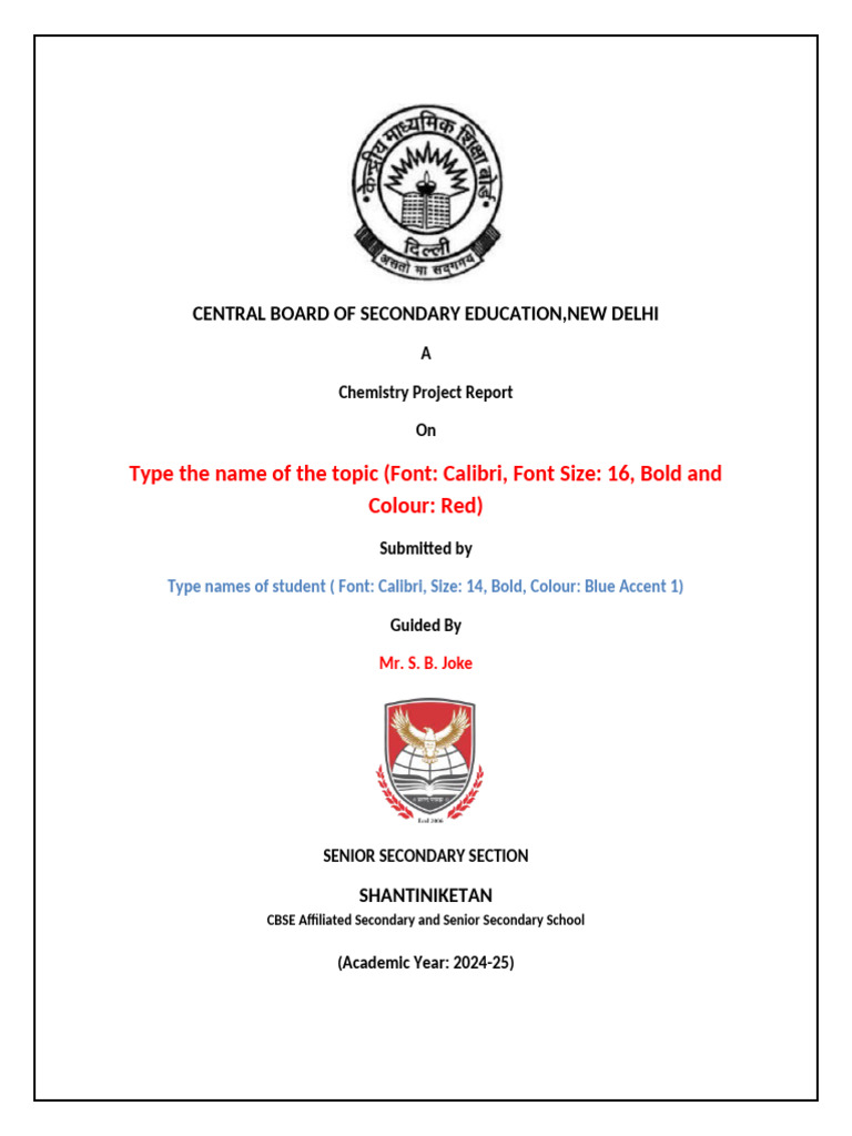 Chemistry Project 1st Four Pages$20240820145140 | PDF