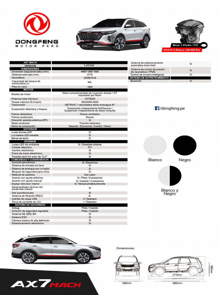 Ficha AX7 Mach | PDF
