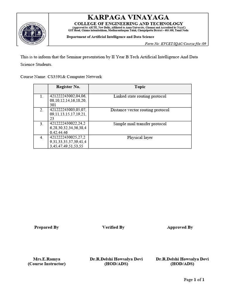Circular For Seminar | PDF