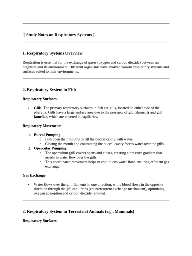 Respiratory Systems | PDF | Respiratory System | Social Science