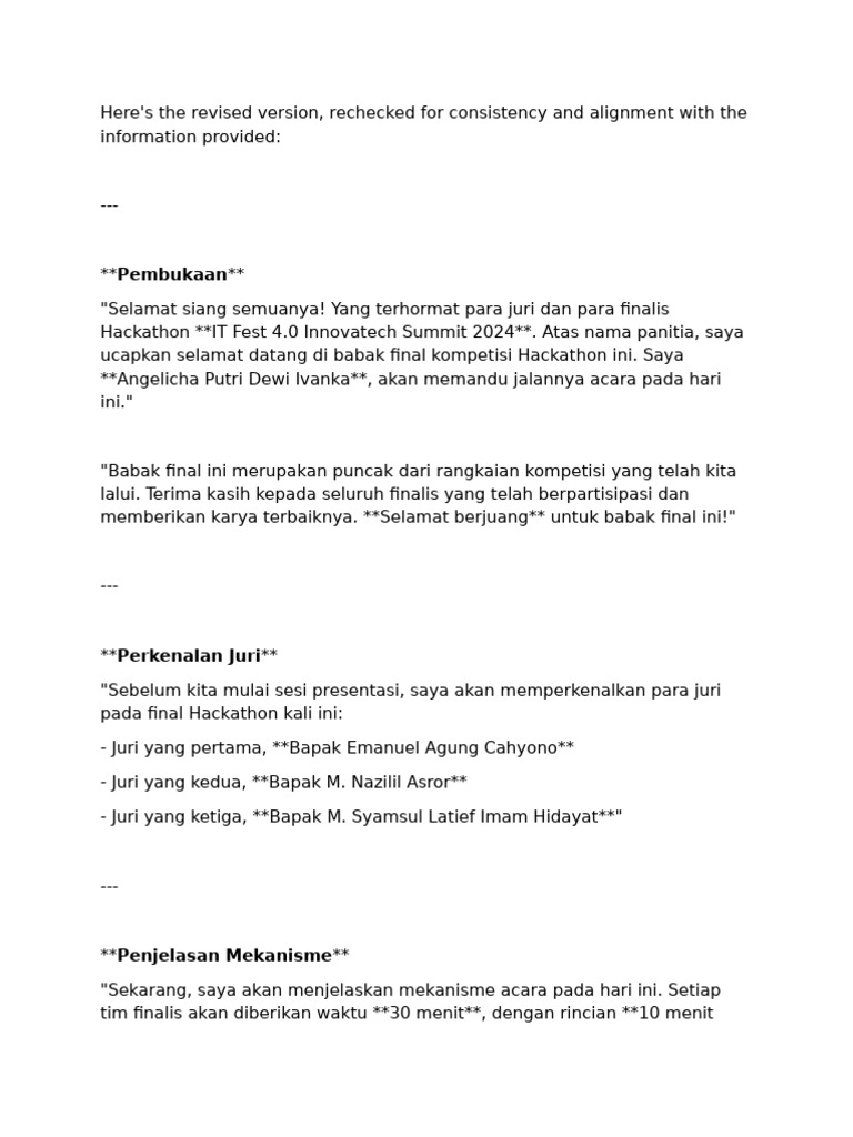 Teks Moderator Hackathon | PDF