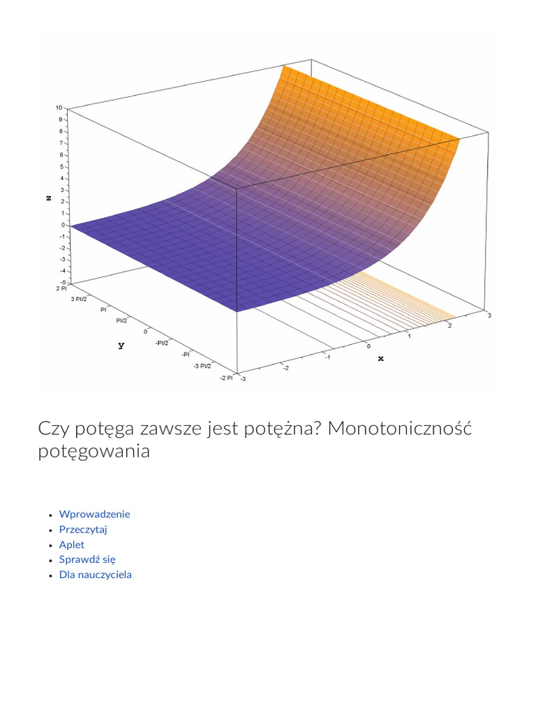 Czy Potega Zawsze Jest Potezna Monotonicznosc Potegowania | PDF