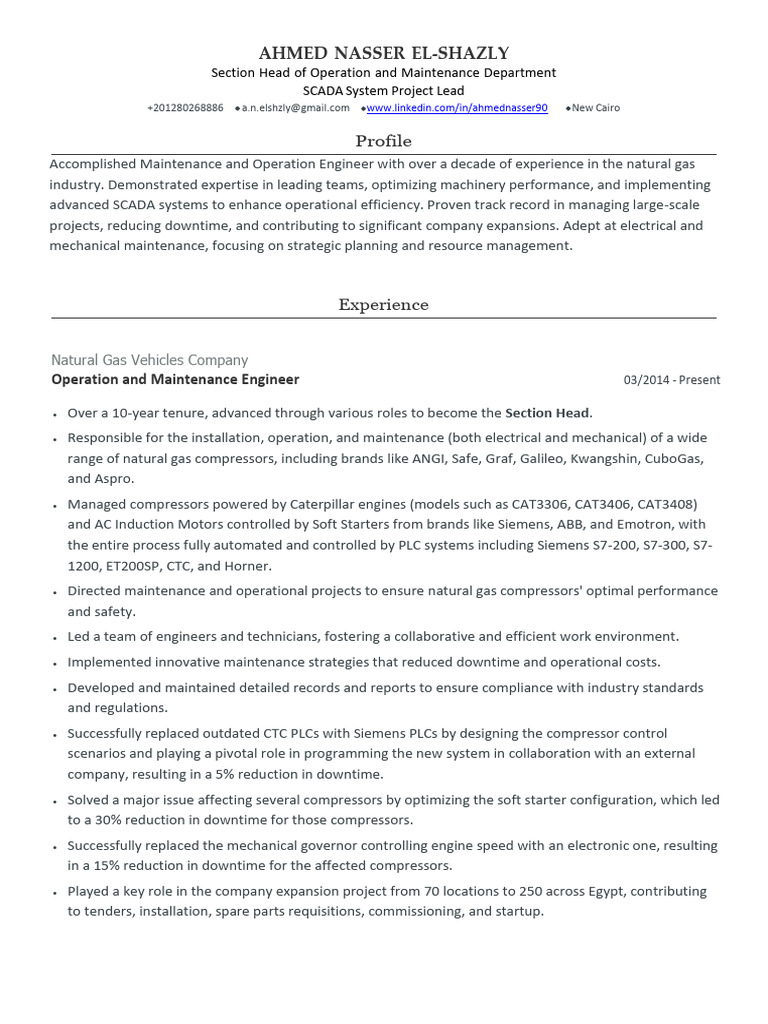 Ahmed Nasser Resume | PDF