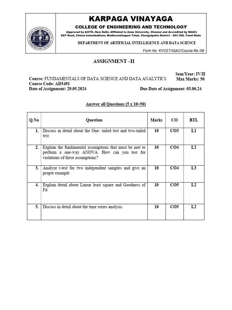 fdsa assignment questions | PDF fdsa assignment questions | PDF