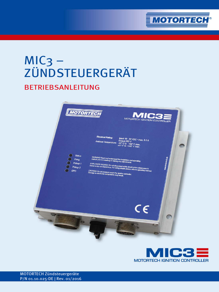 MOTORTECH Manual MIC3 01.10.025 DE 2016 01 WEB | PDF