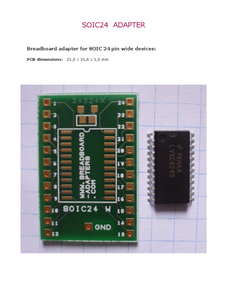 SOIC24 Adapter | PDF