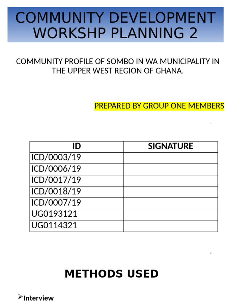 Sombo Report Group 1 | PDF | Cost Of Living | Sanitation