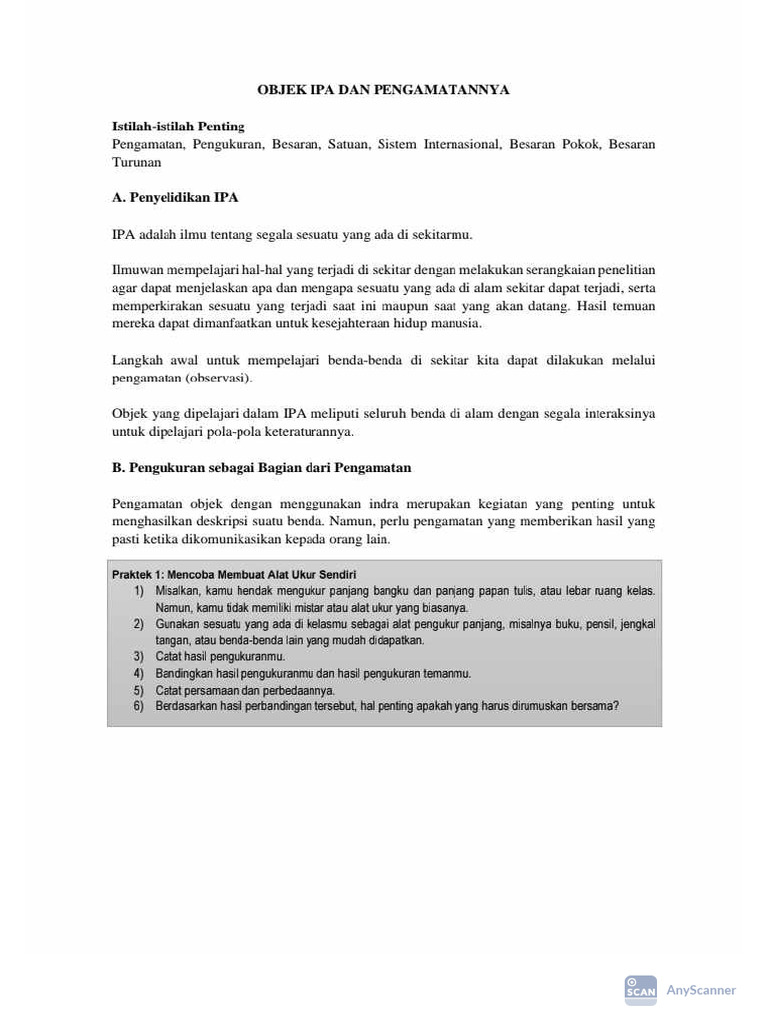 Objek IPA Dan Pengamatannya | PDF