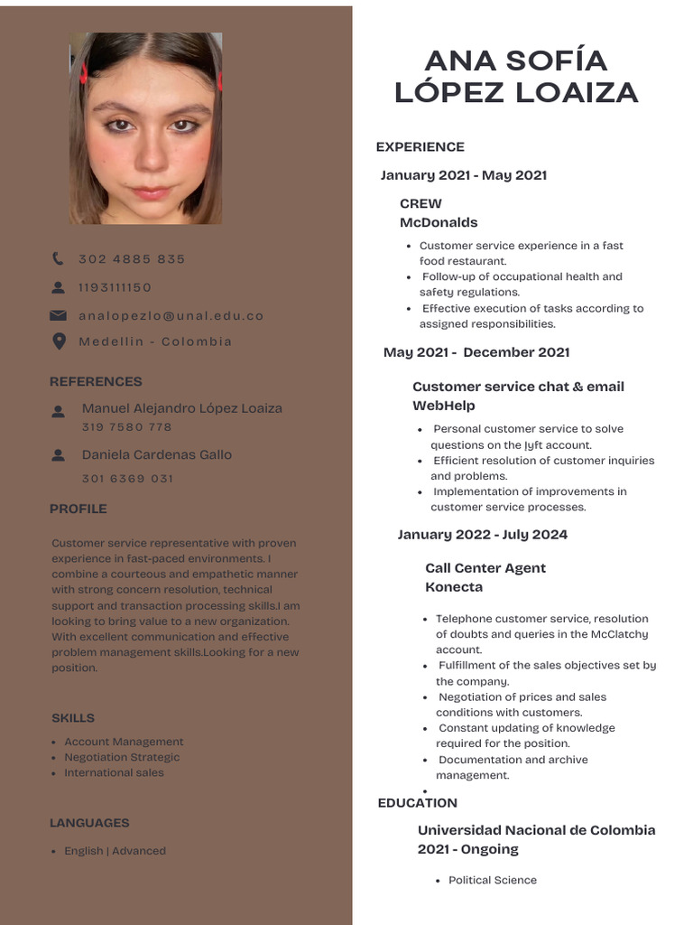 CV Ana Lopez 2024 | PDF