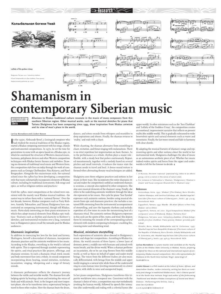 Khakas Music: Shamanic Influences in Composition | PDF | Shamanism ...