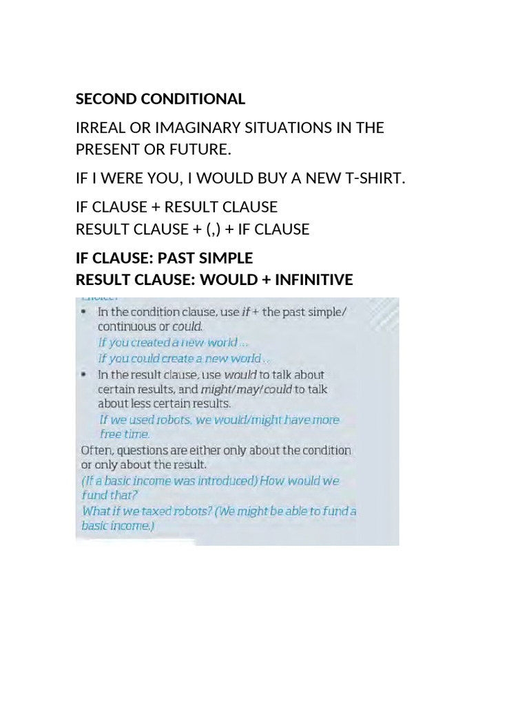 SECOND CONDITIONAL | PDF