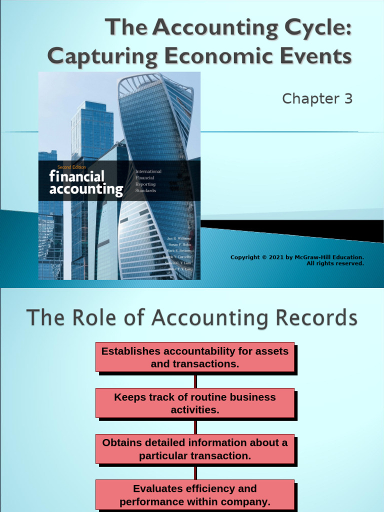 Acct 210 Ch3 The Accounting Cycle-Capturing Economic Events | PDF