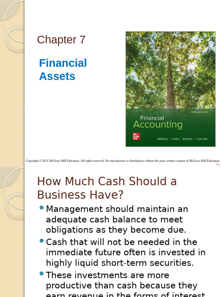 Acct 210 Ch7 Financial Assets | PDF