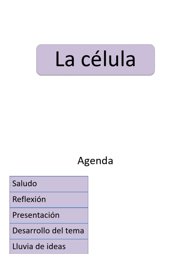 Clase Resumen Del Tema Celula. | PDF