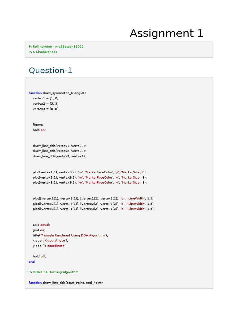 Draw Symmetric Triangle | PDF