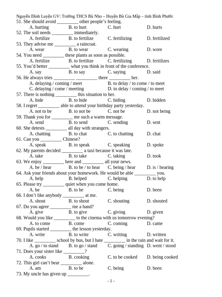 Bài tập tov - ving | PDF