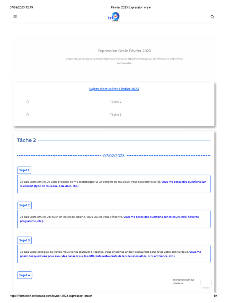 Sujet D'expression Orale | PDF