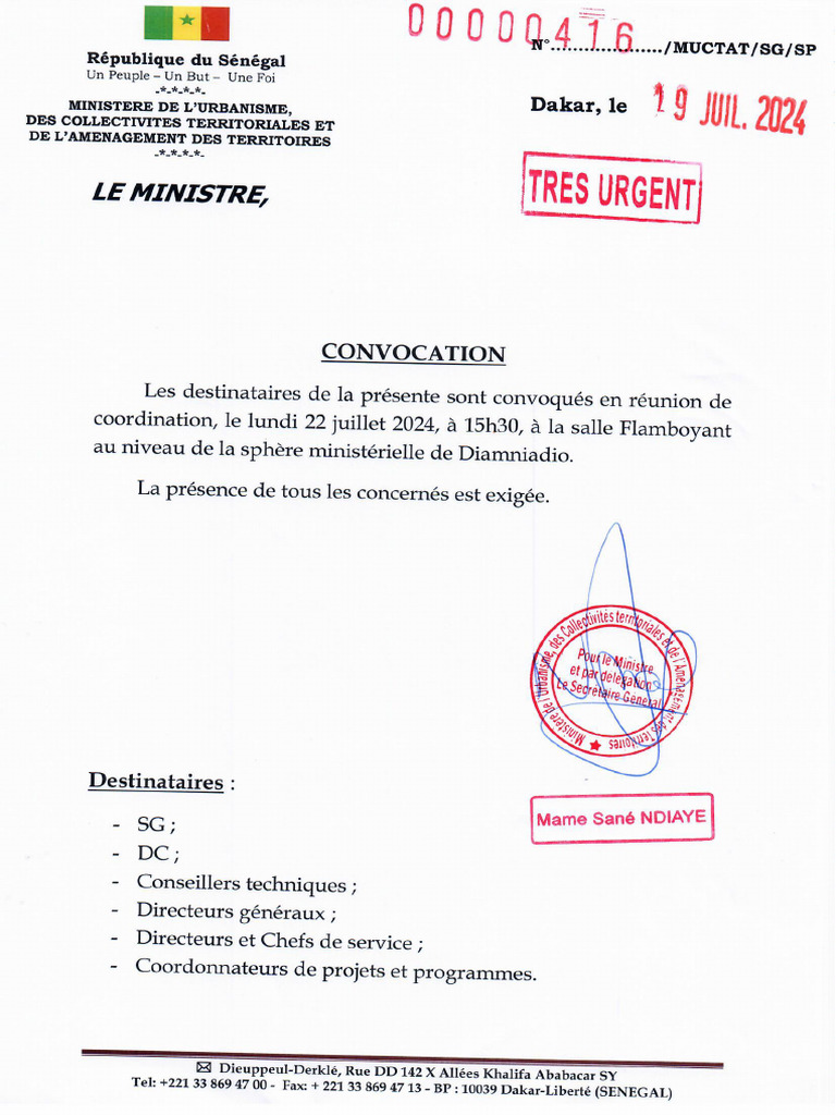 Convocation_réunion_coordination | PDF