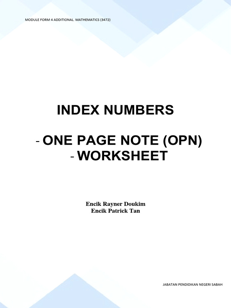 F4 Add Math Module 2021-433-466 | PDF