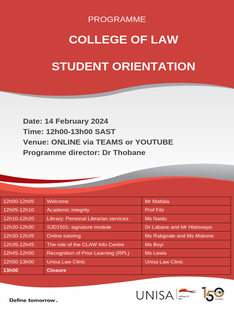 Student Orientation Invitation | PDF