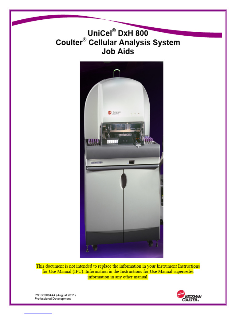 Unicel DXH 800 | PDF