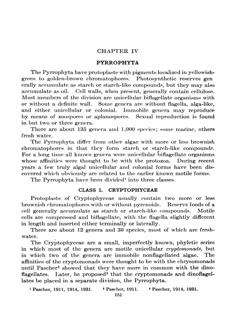 Class 1. Cryptophyceae | PDF