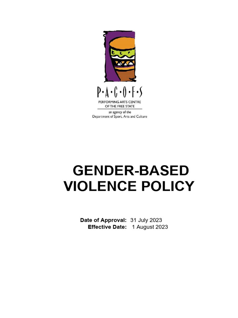 Gender Based Violence Policy_Approved | PDF