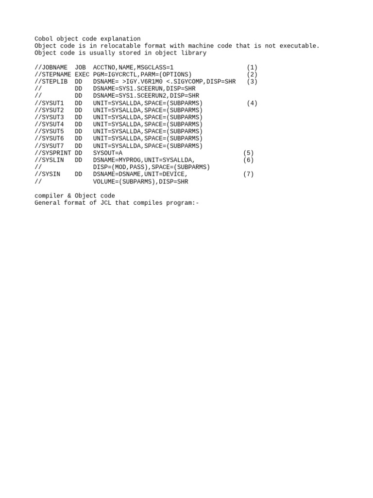 Cobol Compiler Obj | PDF