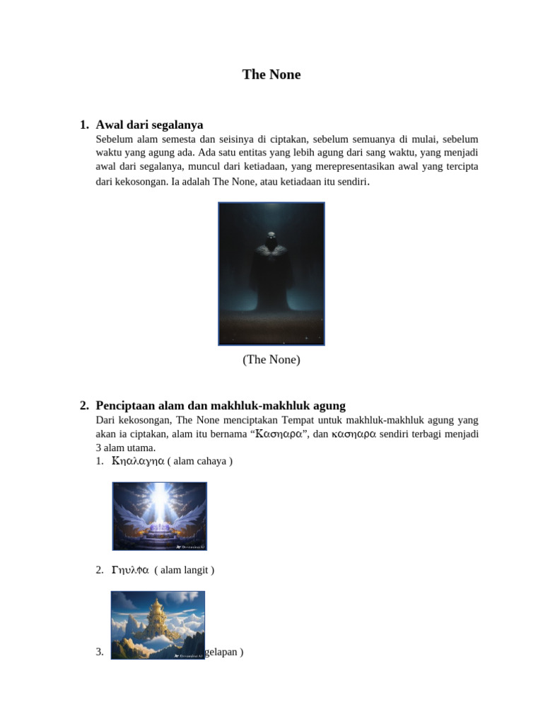 Mythology The None | PDF