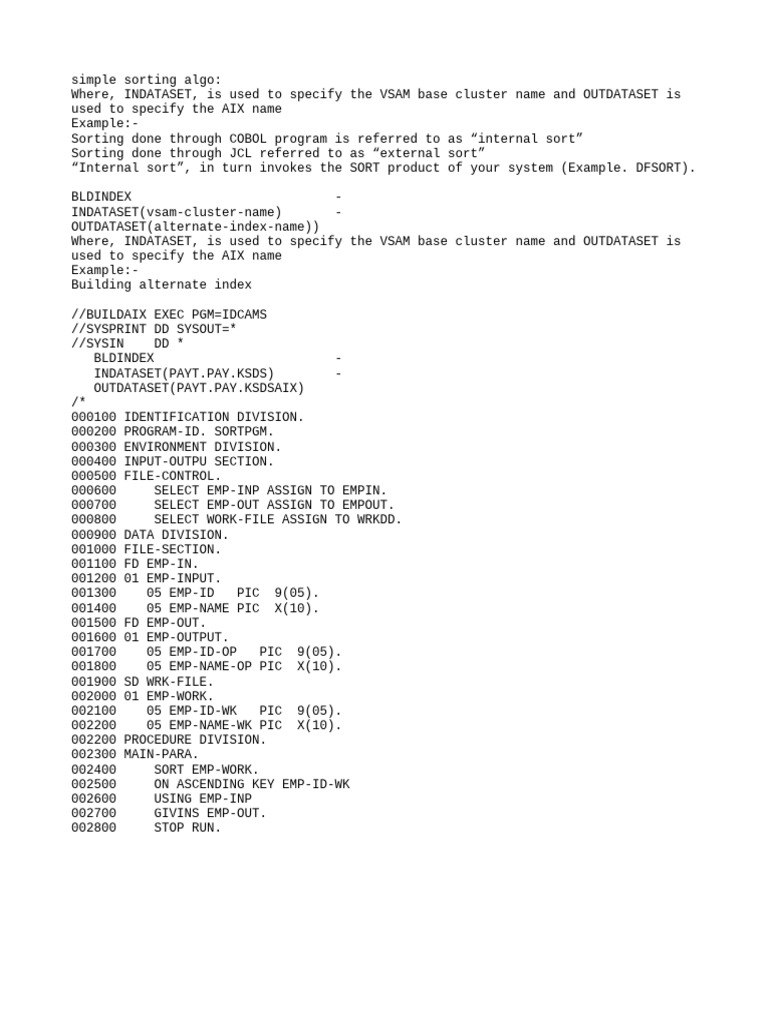 Simple Sort Algo | PDF