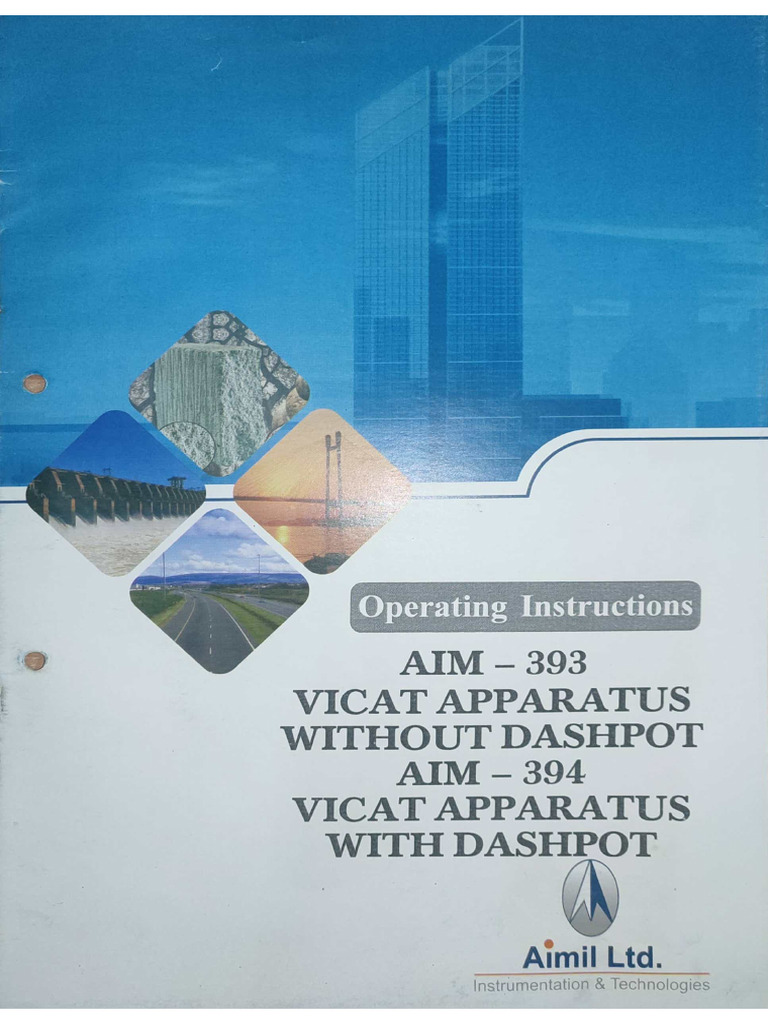 Vicat Apparatus Without Dashpot | PDF